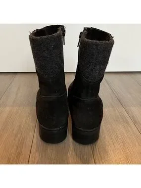 La CANADIENNE | Shoes | La Canadienne Black Suede Fall Winter Boot Size ...